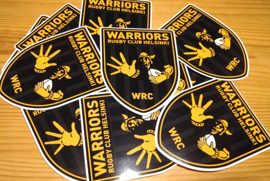 Warriors Sticker 6-pack — Warriors Rugby Club