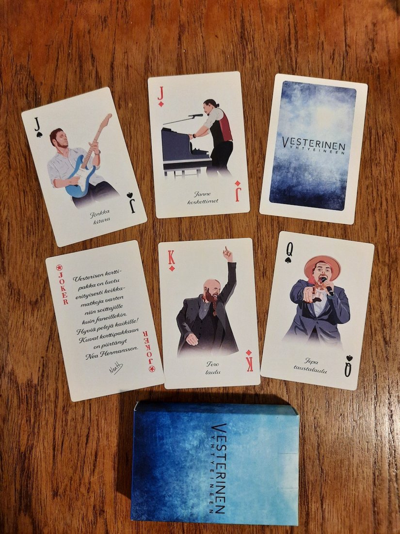 Vesterinen yhtyeineen korttipakka — Vesterinen Yhtyeineen verkkokauppa