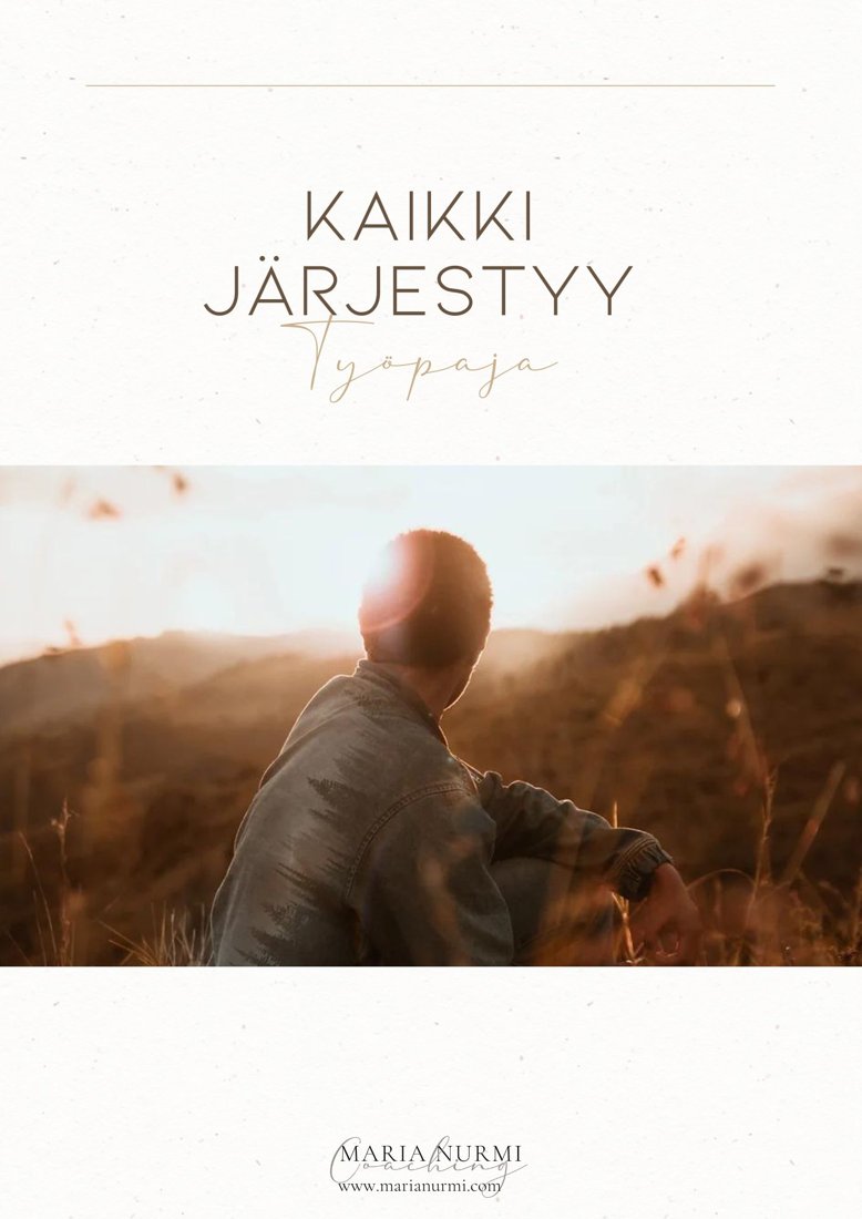 Kaikki järjestyy -työpaja — Maria Nurmi Coaching