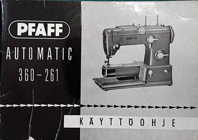 Käyttöohje Pfaff 360- 261 Ompelukone — Ompelukone