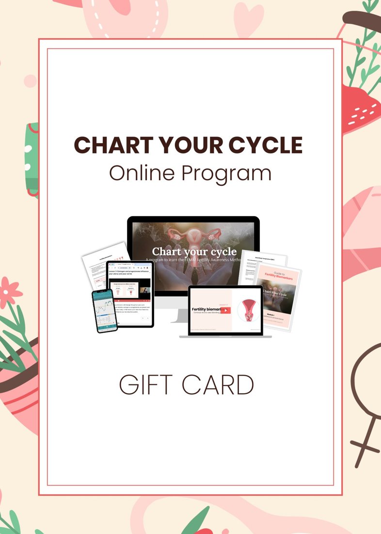 Chart Your Cycle Gift Card — Carmen Lorenzana - Menstrual educator & coach