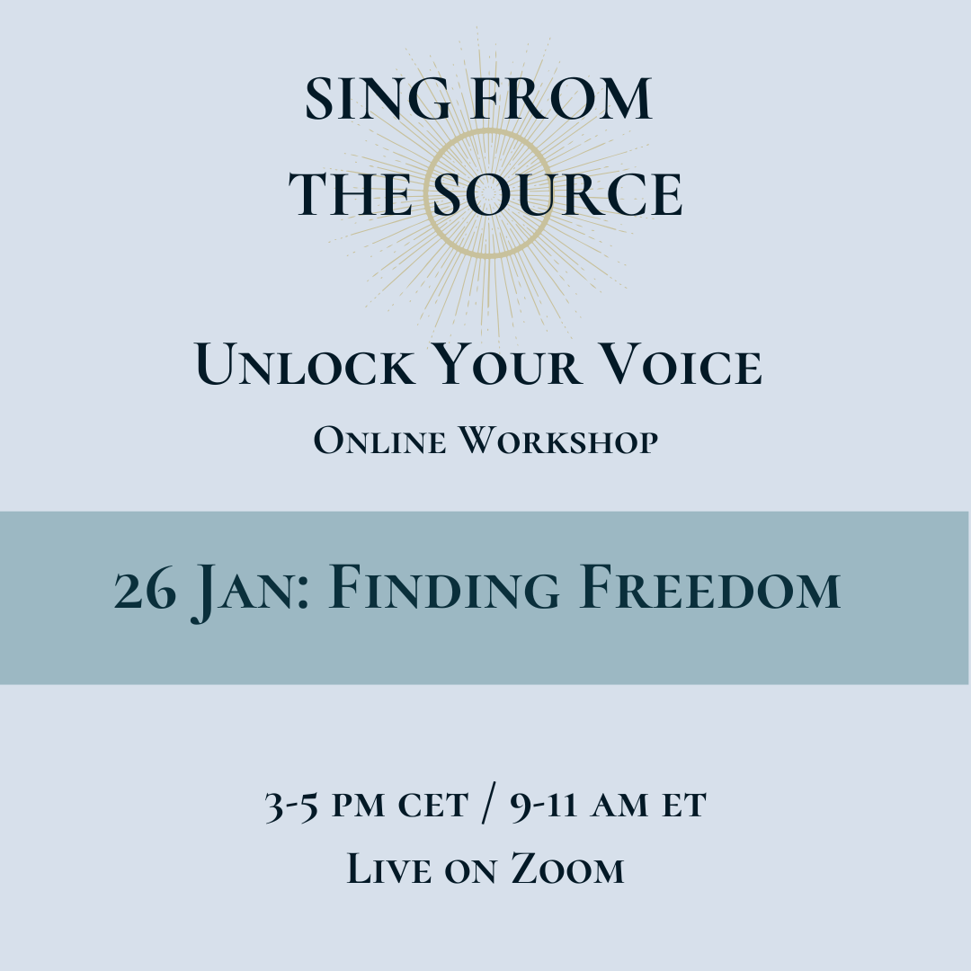 Finding Vocal Freedom: Online voice workshop — Creative Voice Shop