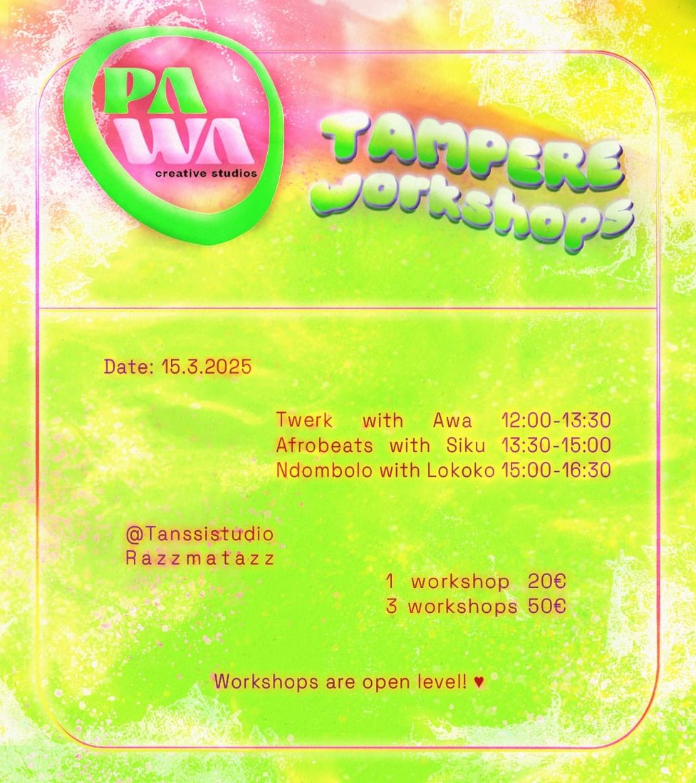 All 3 Workshops — PAWA Creative Studios